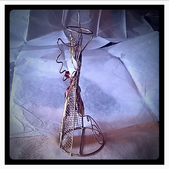 Vintage | Holiday | Vintage Metal Work Angel Figurine | Poshmark